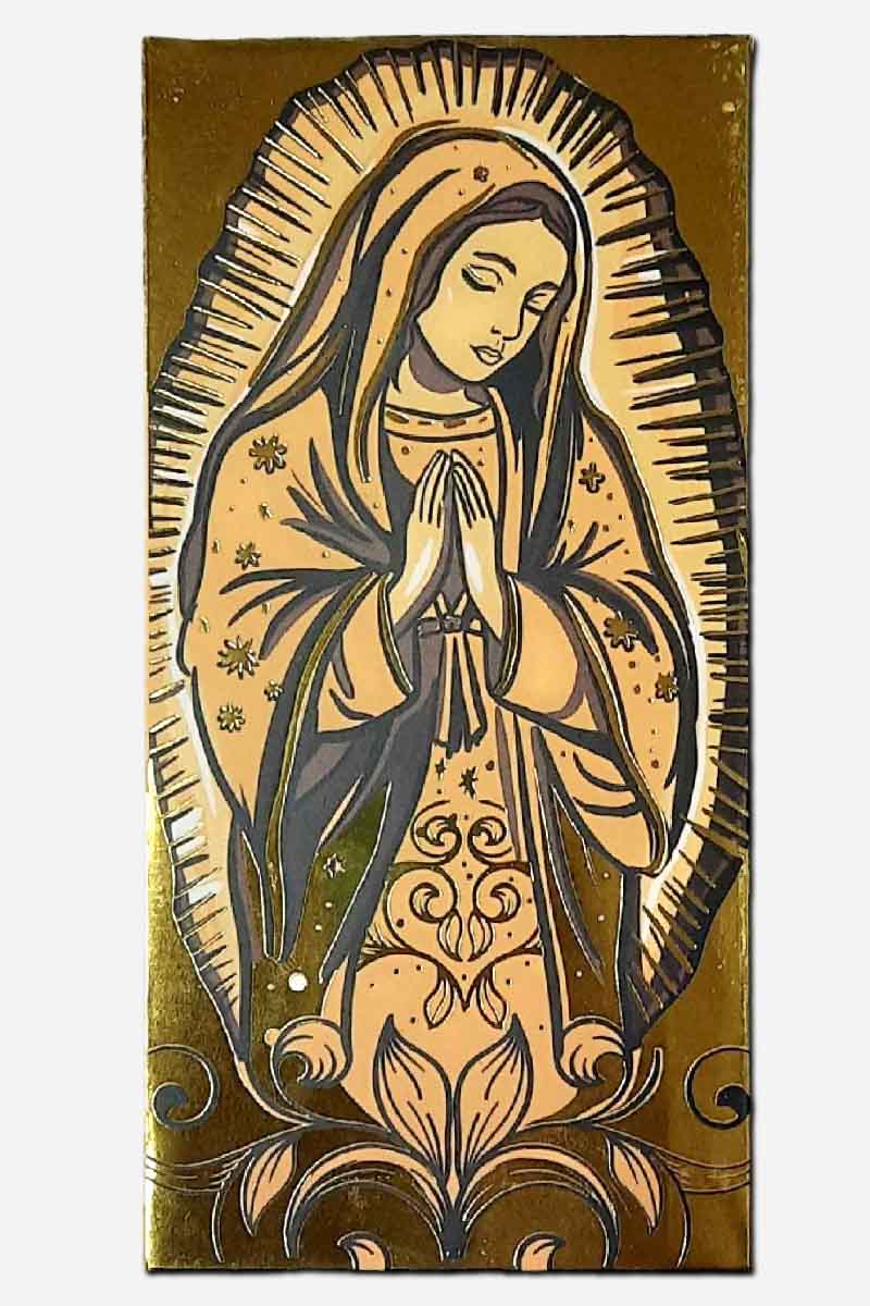 Faith Envelope - Our Lady of Guadalupe - Gold - ST PAULS ONLINE